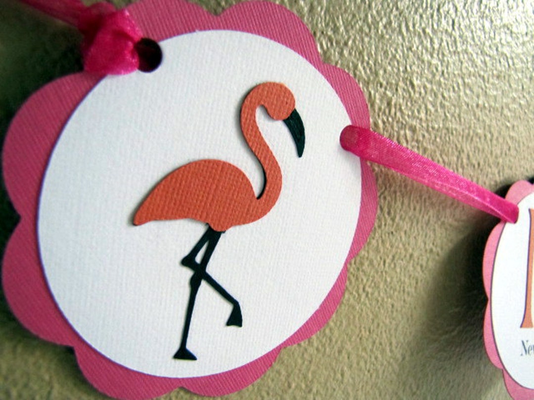 Flamingo 1st Year Photo Banner Tropical Birthday Party 12 - Etsy
