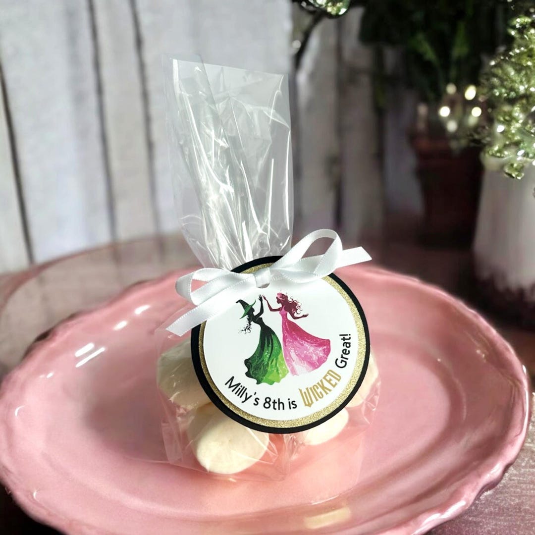 Personalized Wicked Witch Favor Tags, Birthday Party Treat Label - Etsy
