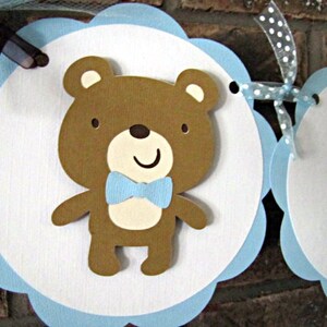Teddy Bear Banner, Bear Birthday Party Decoration, Boy Baby Shower ...
