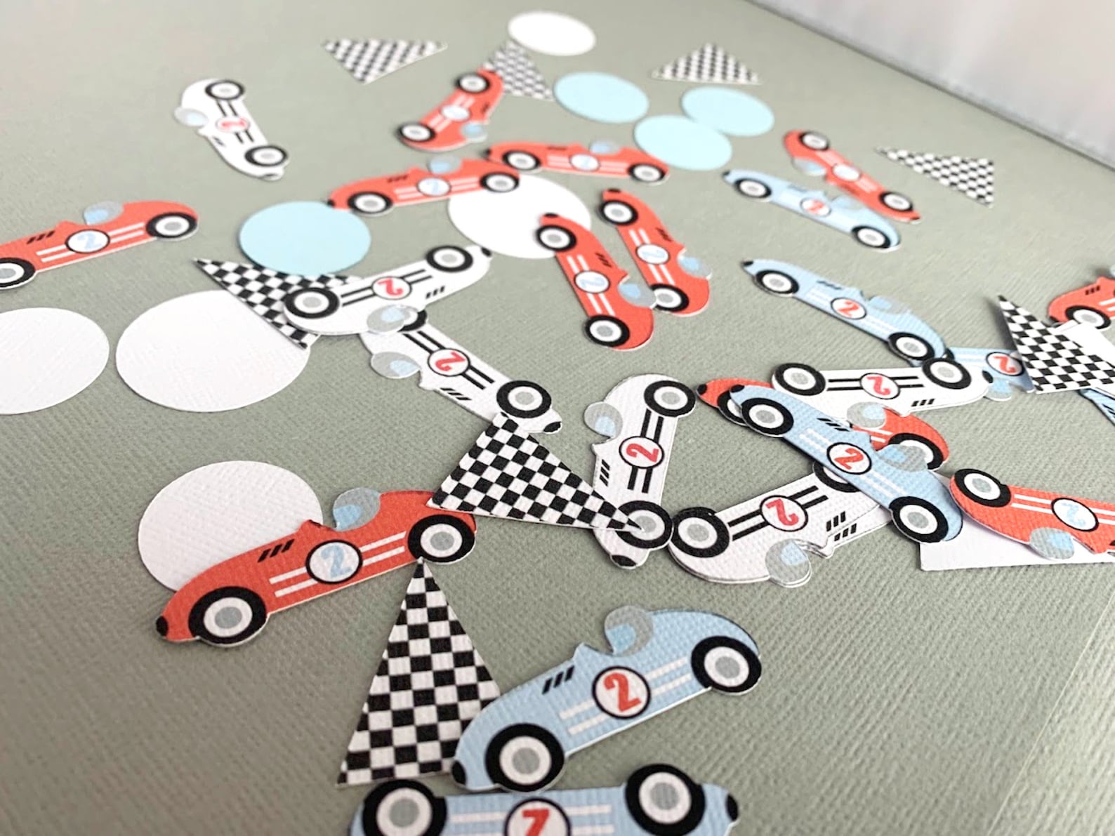 Vintage Race Car Confetti, Two Fast Birthday Party Decoration, Fast One ...