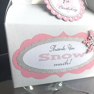 Snowflake Favor Boxes, Winter Wonderland Goodie Box, Winter Onederland ...