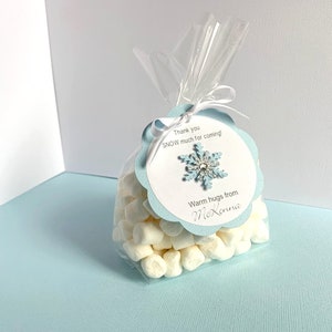 Personalized Snowflake Favor Tags, Winter Onederland Party Thank You ...
