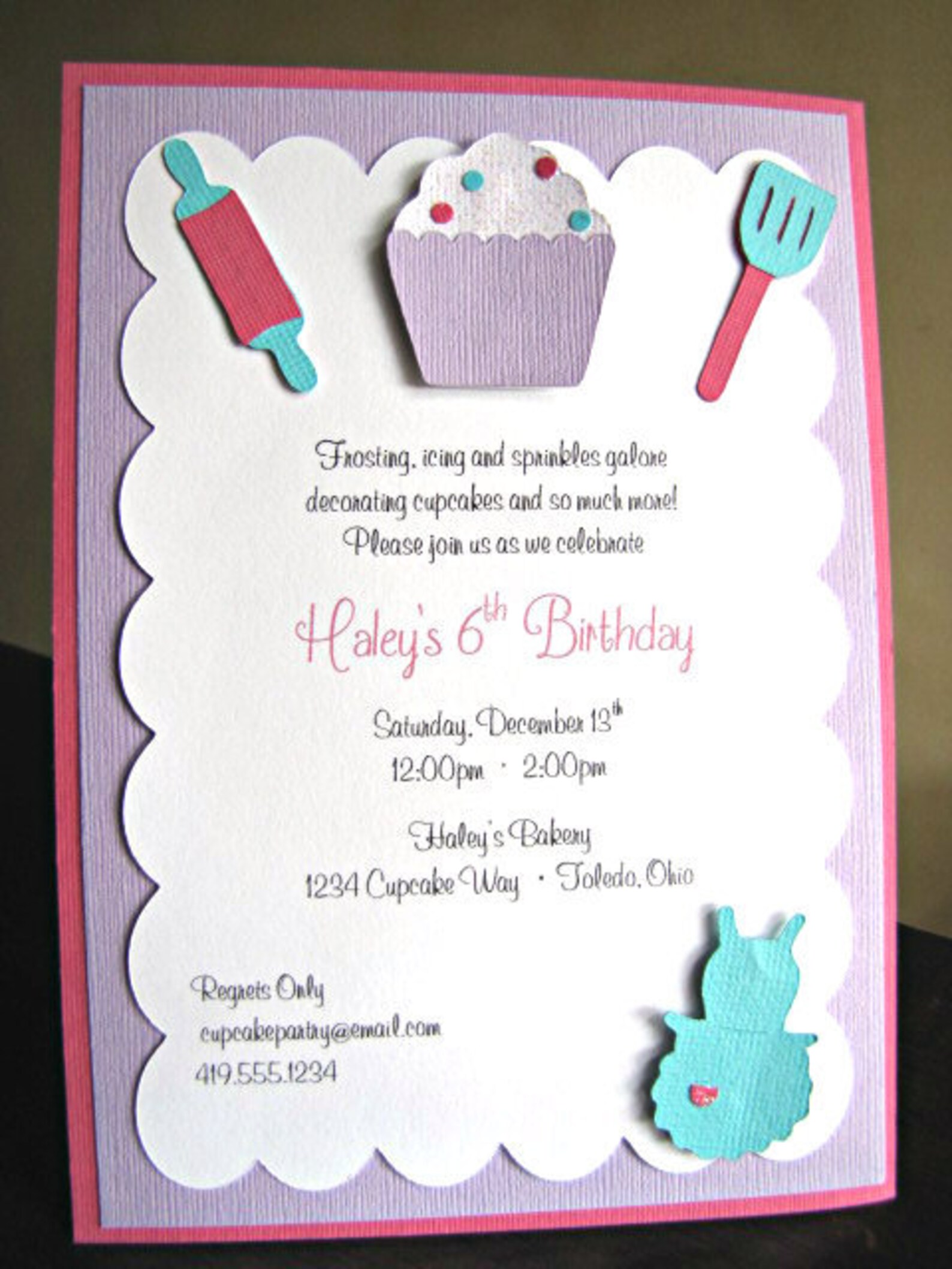 Baking Party Invitations Cooking Birthday Party Invites Set | Etsy