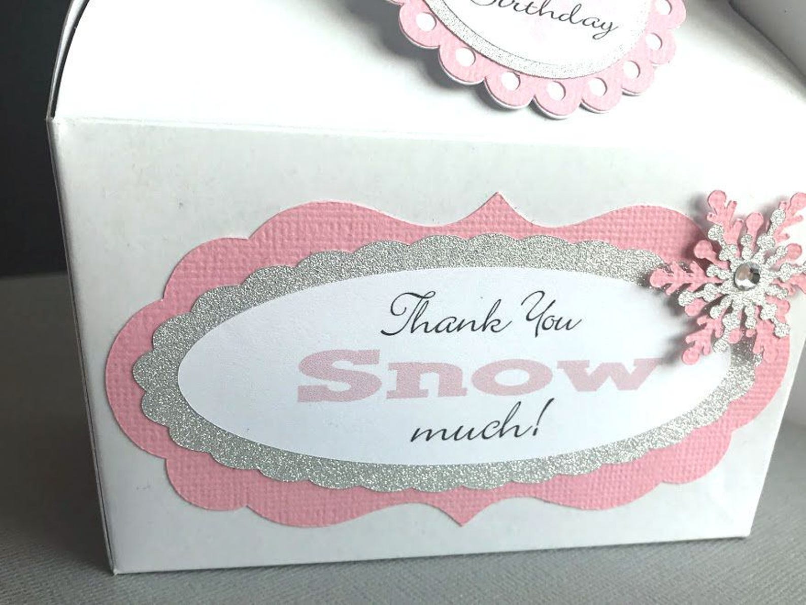 Snowflake Favor Boxes Winter Wonderland Goodie Box Winter | Etsy