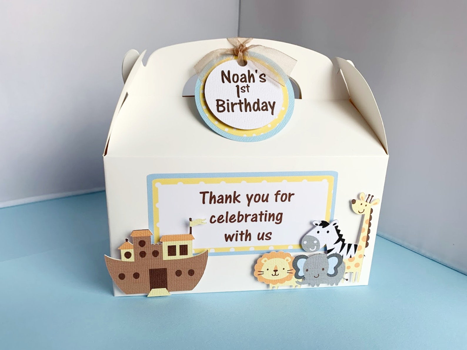 Noah's Ark Favor Boxes Noahs Ark Birthday Party Goodie - Etsy