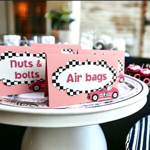 Pink Race Car Straws, Girl Two Fast Party Favor, Fast One Birthday ...
