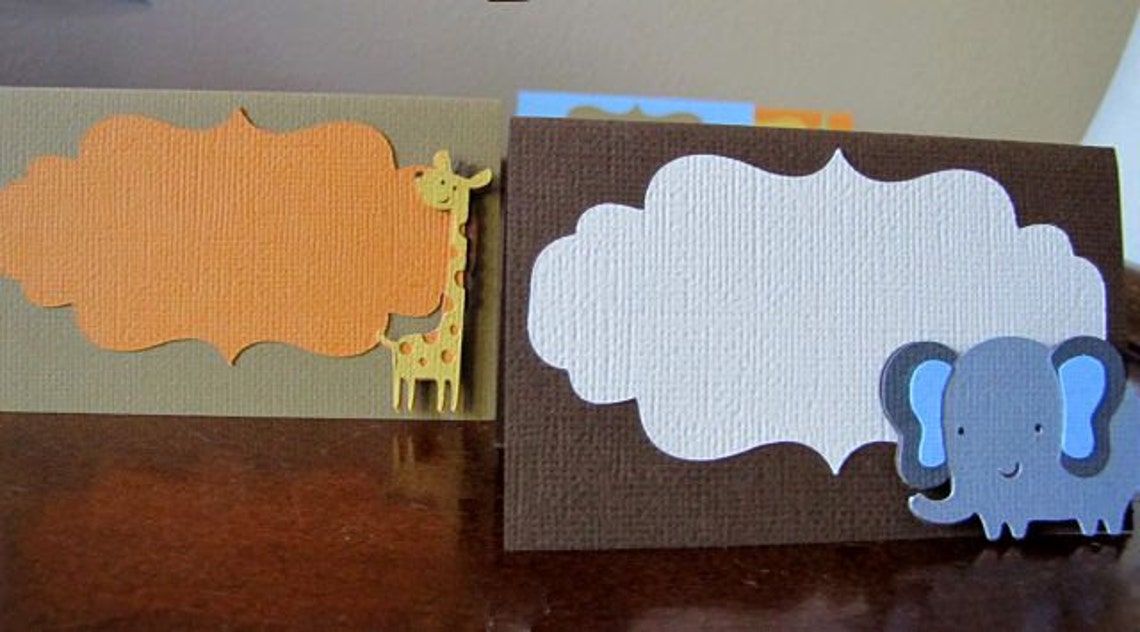 Safari Party Food Tent Cards: Jungle Animal Place Cards, Set of 10 - Etsy