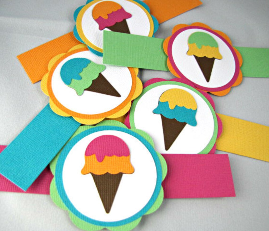 Ice Cream Cone Centerpiece Ice Cream Birthday Party - Etsy