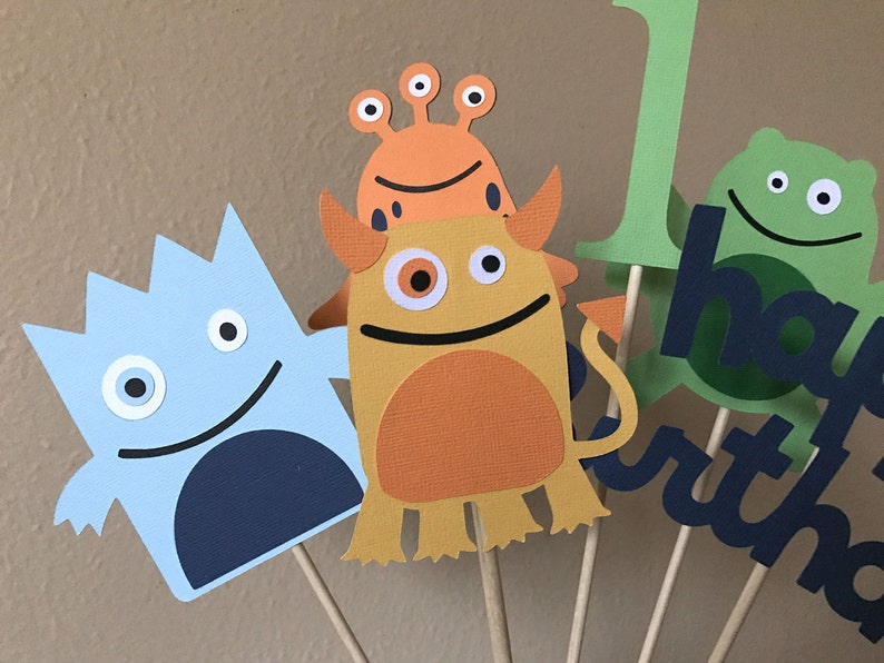 Monster Birthday Party Centerpiece | Etsy