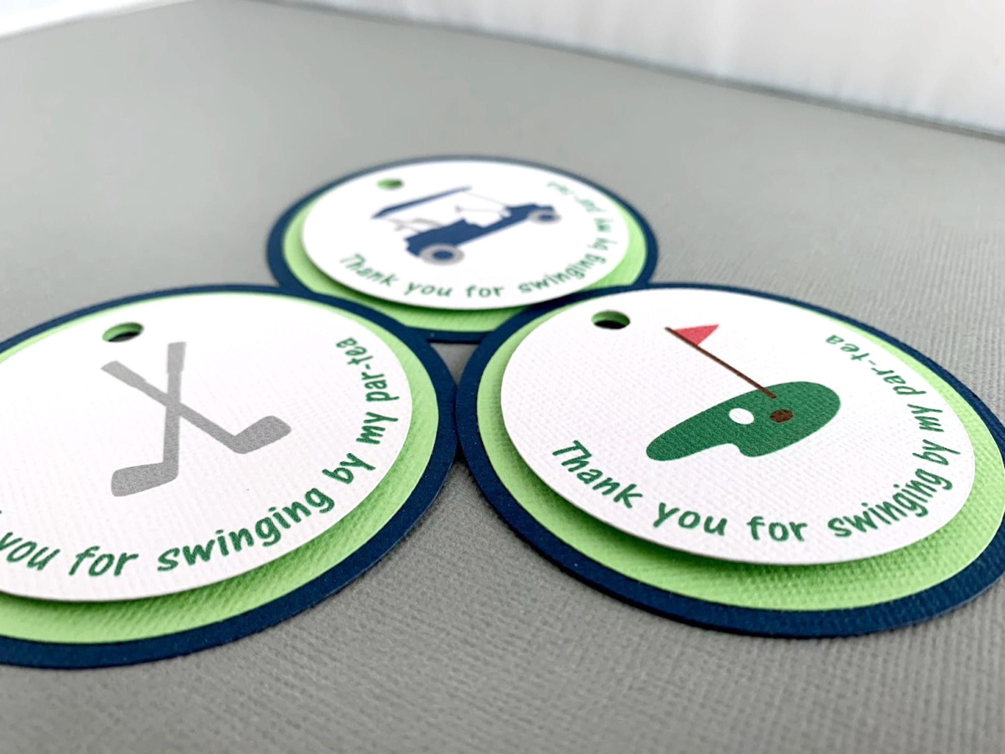 Golf Party Favor Tags, Hole in One Birthday, Golf Par-tee Thank You ...