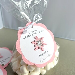 Personalized Snowflake Thank You Tags: Winter Onederland Birthday Party ...