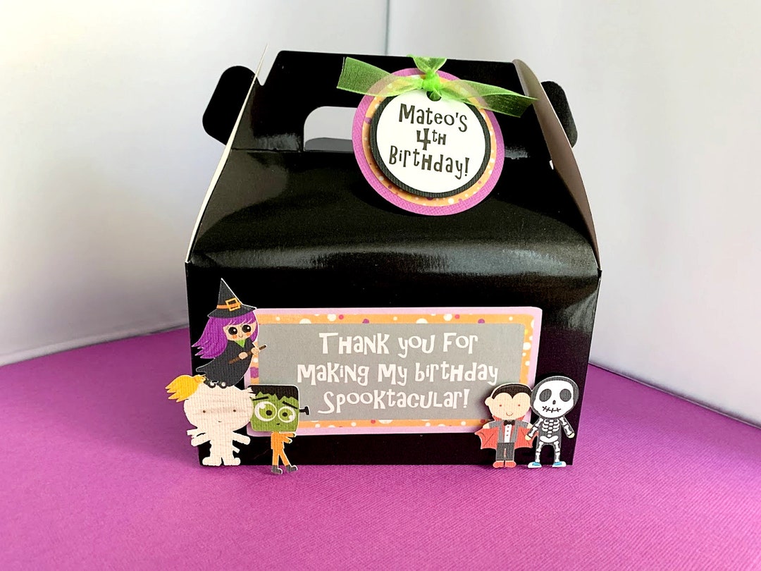 Halloween Favor Boxes, Costume Party Treat Boxes, Halloween Birthday ...