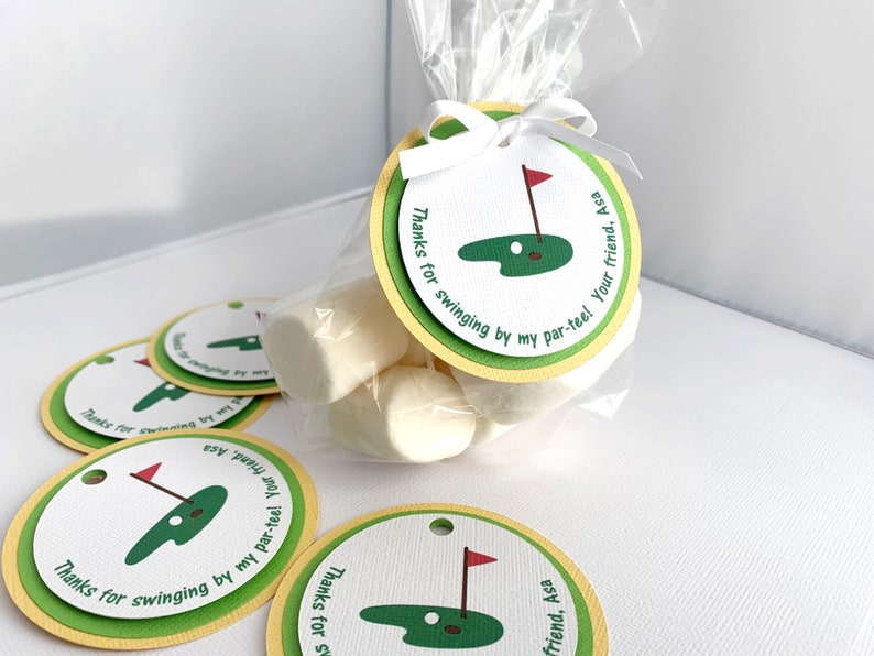 Personalized Golf Par-tee Favor Tags: Masters Retirement, Birthday ...