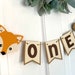 Woodland High Chair Banner Forest Animal 1st Birthday - Etsy