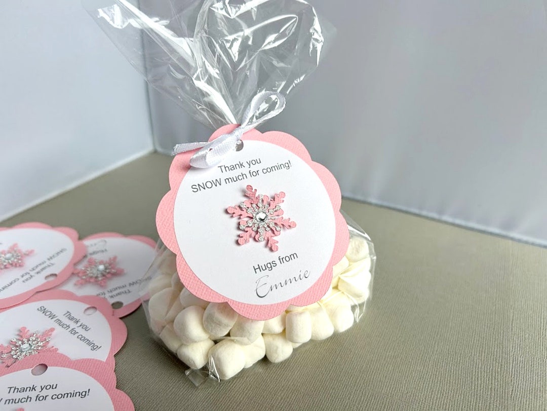Personalized Snowflake Thank You Tags: Winter Onederland Birthday Party ...