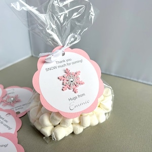 Personalized Snowflake Thank You Tags: Winter Onederland Birthday Party ...
