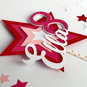 Star Party Cake Topper, American Birthday Party, Girl Doll Party ...
