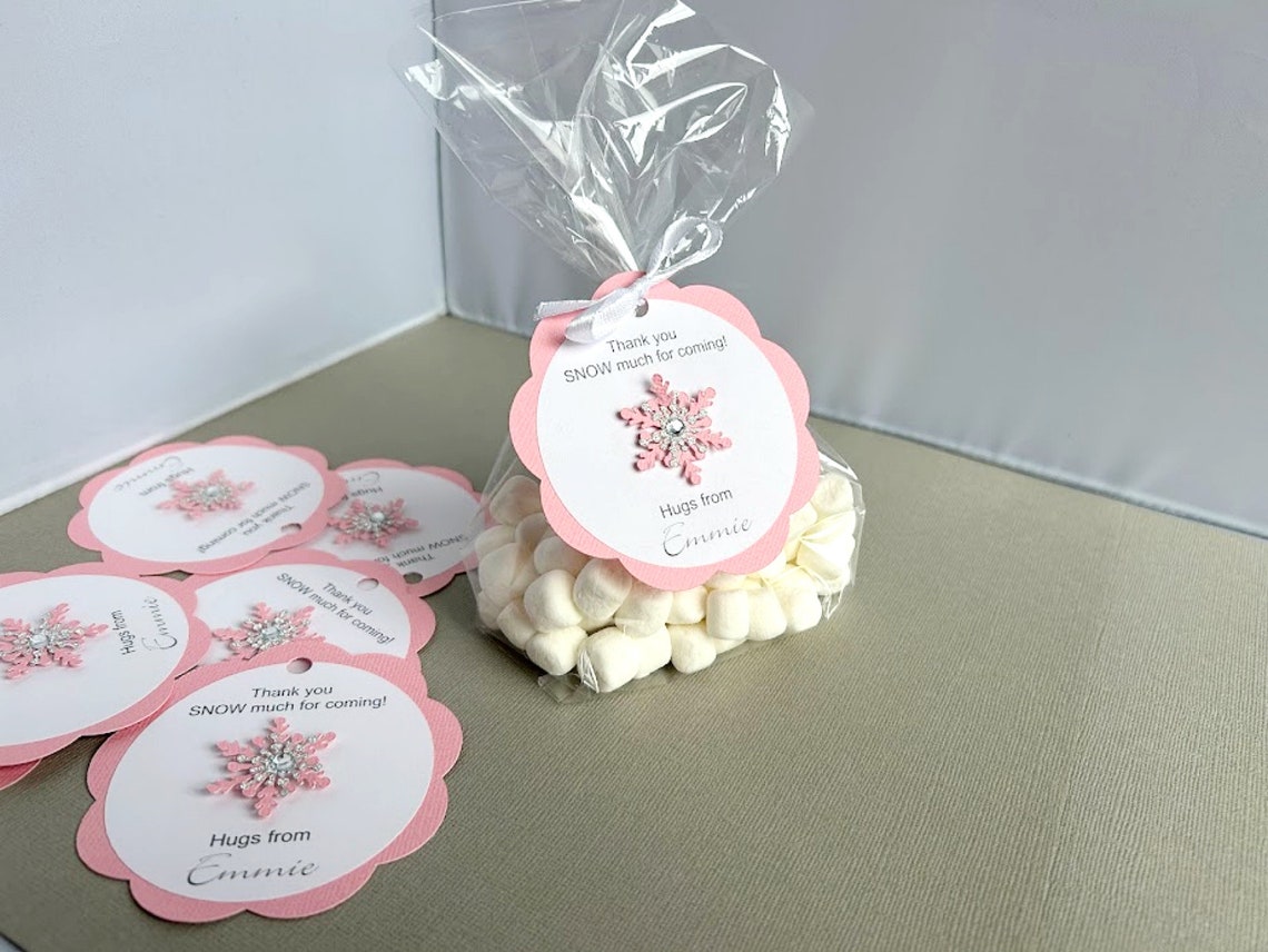 Personalized Snowflake Thank You Tags: Winter Onederland Birthday Party ...