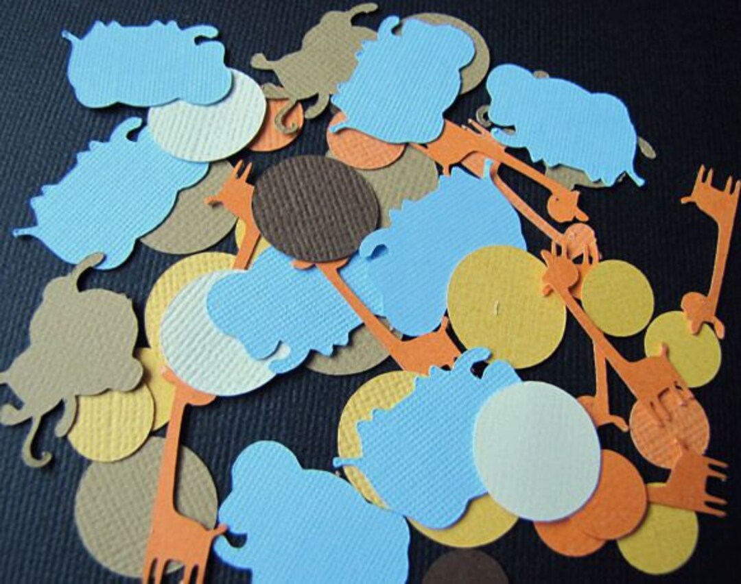 Safari Animal Confetti, Jungle Birthday Party Decoration, Safari Baby ...