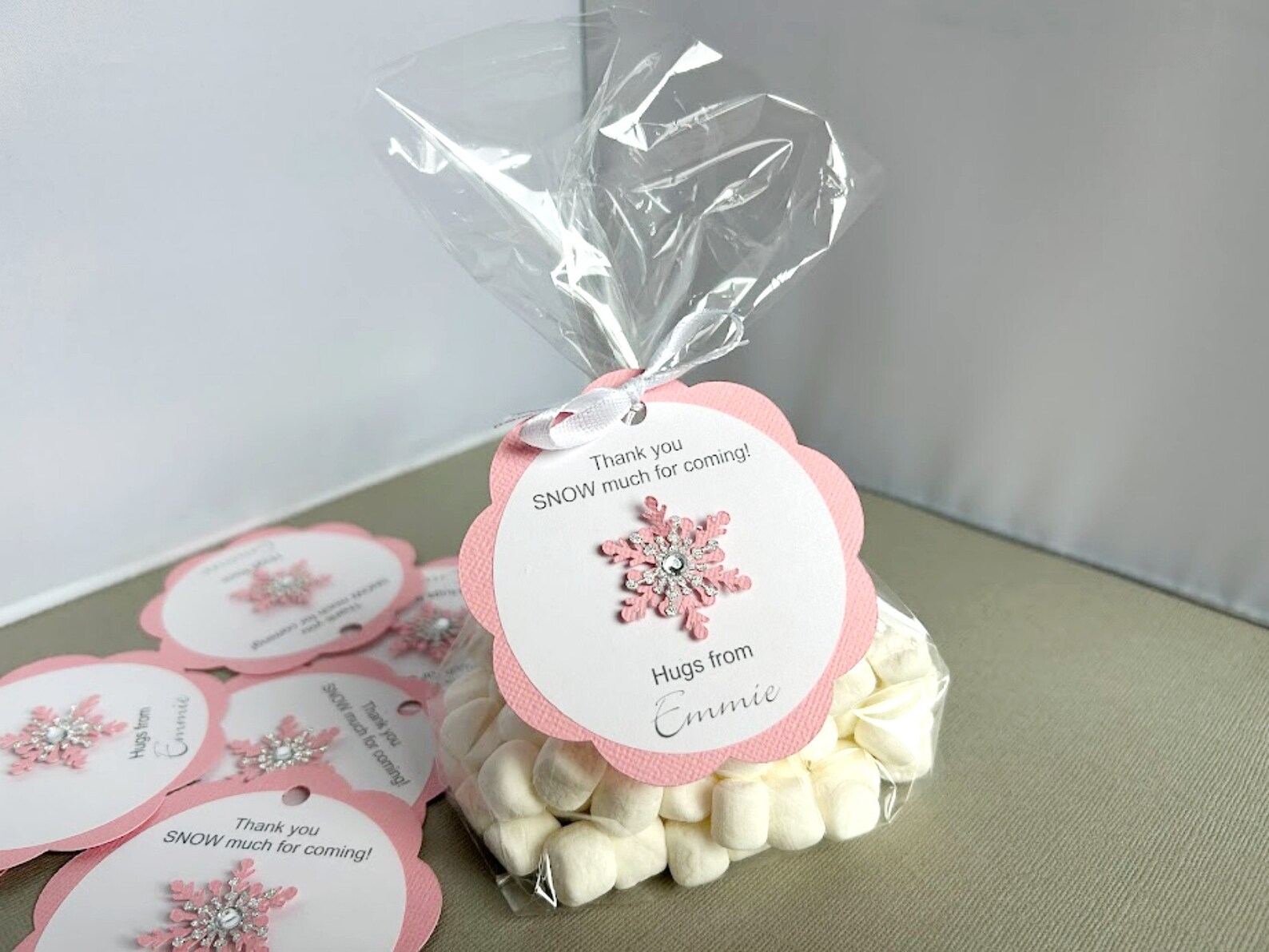 Personalized Snowflake Thank You Tags: Winter Onederland Birthday Party ...