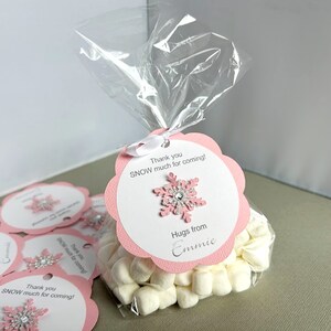 Personalized Snowflake Thank You Tags: Winter Onederland Birthday Party ...