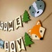 Woodland High Chair Banner Forest Animal 1st Birthday - Etsy