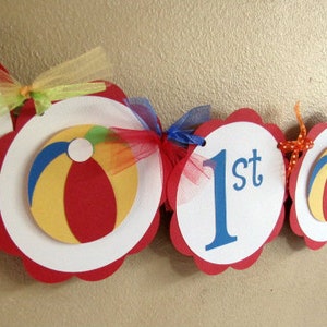 Beach Ball Favor Tags, Personalized Beachball Birthday Party Thank You ...