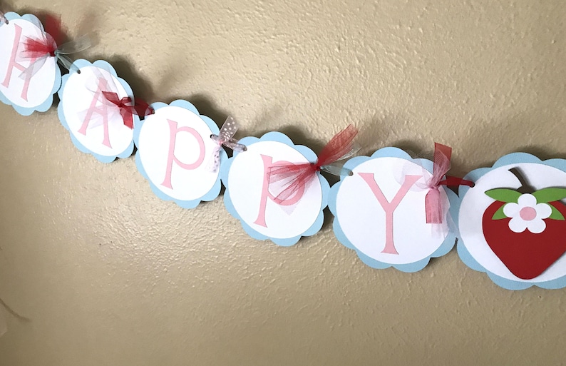 Strawberry Party Banner Strawberry Birthday Decoration Berry - Etsy