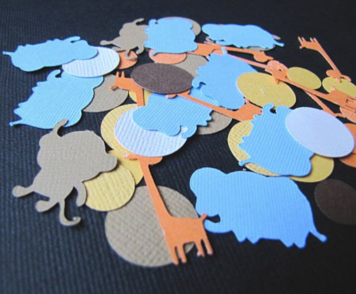 Safari Animal Confetti Jungle Birthday Party Decoration - Etsy