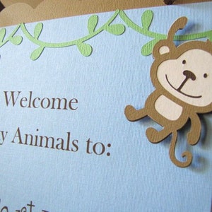 Safari Animal Door Sign, Jungle Birthday Party Welcome Sign, Safari ...