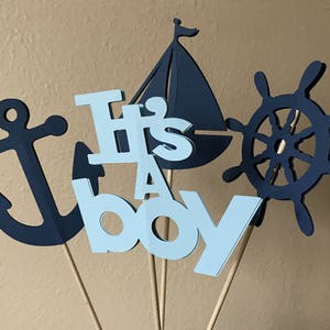 Nautical Baby Shower Centerpiece, Birthday Party Decoration - Etsy