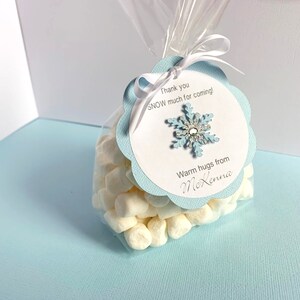 Personalized Snowflake Favor Tags, Winter Onederland Party Thank You ...