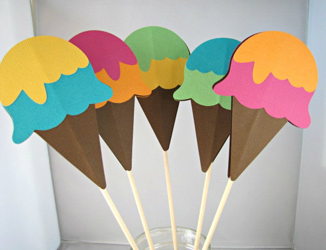Ice Cream Cone Centerpiece, Ice Cream Birthday Party Decoration - Etsy