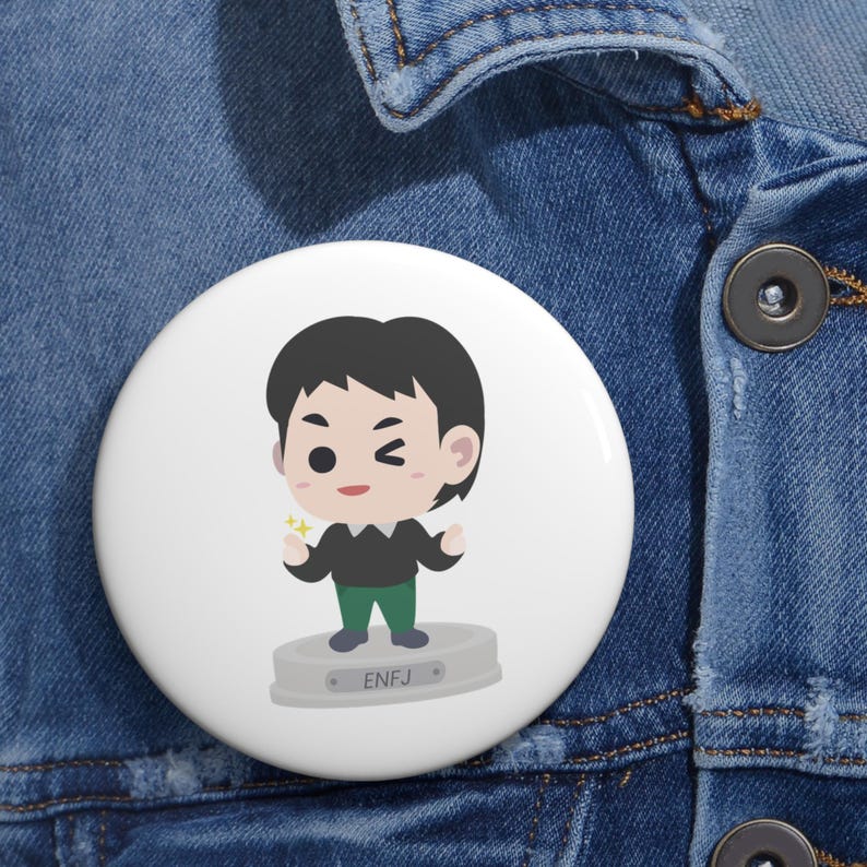 MBTI Personality Type Pin Cute Character Button Badges 16 Types ...