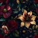 Dark Floral Pattern - Etsy