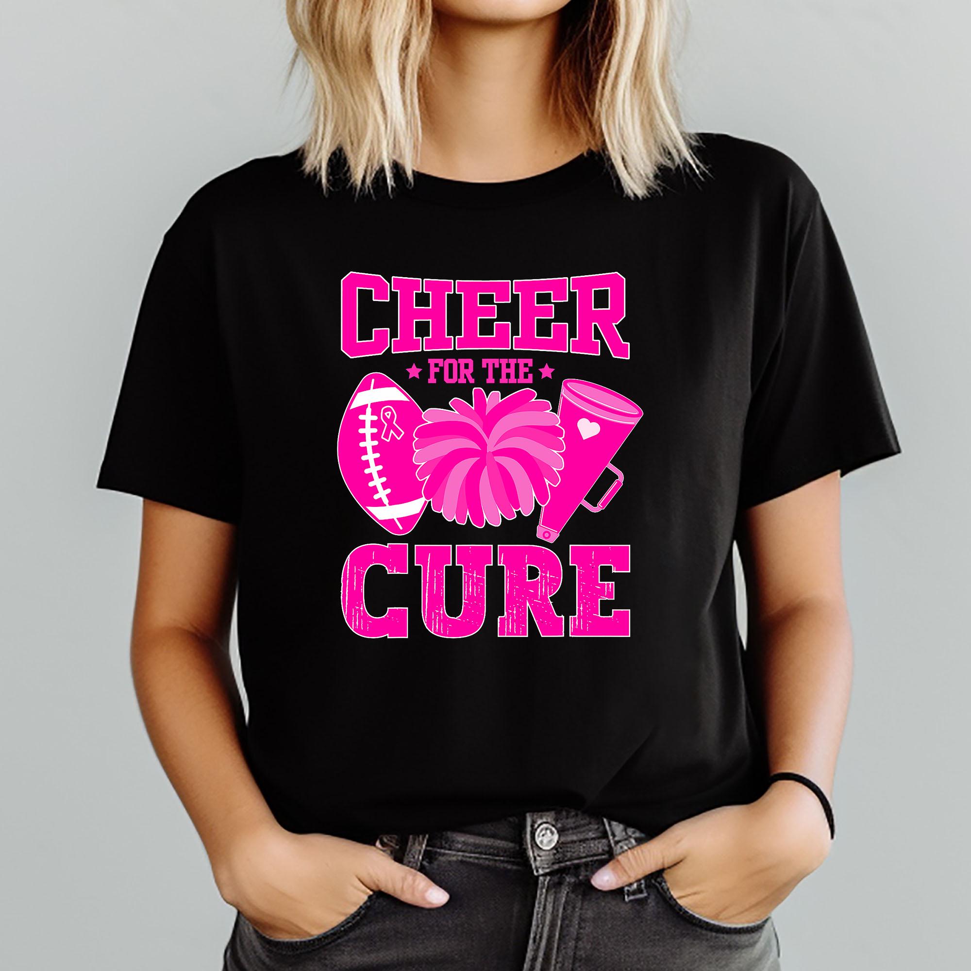 Cheer for the Cure PNG Bundle, Breast Cancer Awareness Cheerleading ...