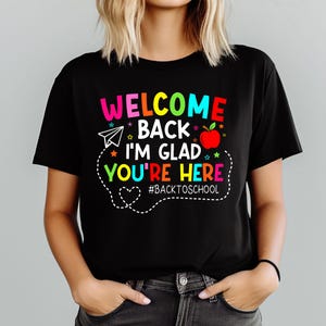 Welcome Back I'm Glad You're Here PNG Bundle, Back to School Teacher ...