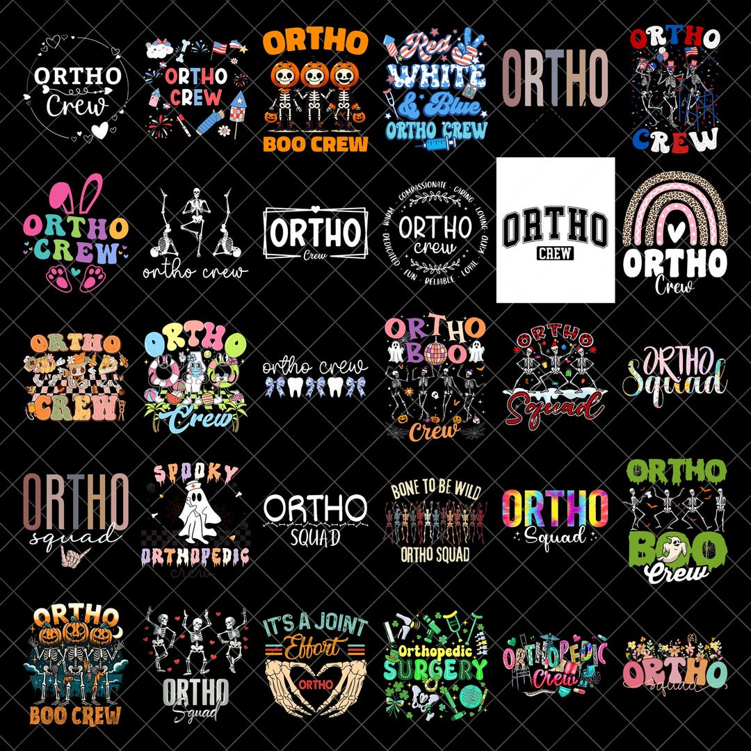 Orthopedic Crew Png Bundle, Orthopedic Crew Png Sublimation Design ...