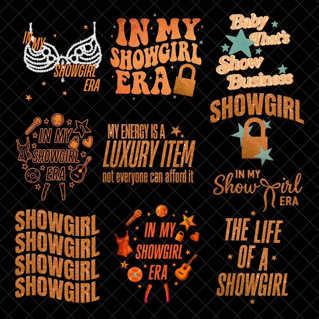 10 in My Showgirl Era PNG | Taylor Inspired Digital Download | Concert ...