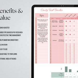 Daily Task Tracker | Google Sheet Template | Task Planner, ADHD Tracker ...
