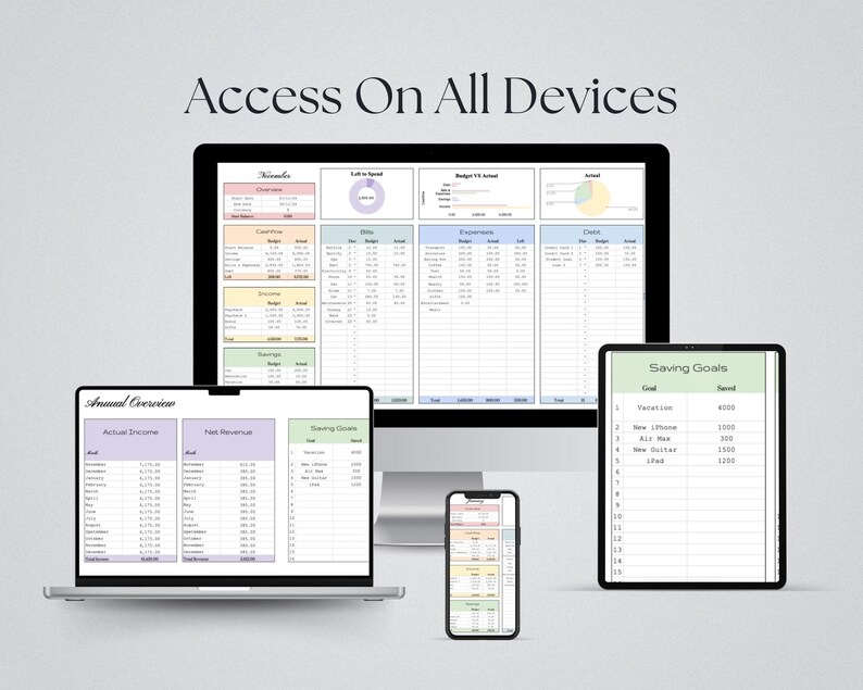 Beginner Friendly Budget Planner | Google Sheet Template, Budget ...