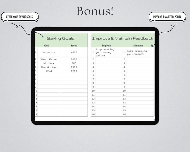 Beginner Friendly Budget Planner | Google Sheet Template, Budget ...