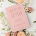 Editorial Style Wedding Invitation, Modern, Bold, Trendy, Statement ...