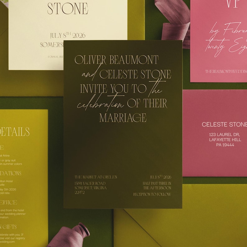 Editorial Style, Romantic Garden Wedding, Green and Pink Theme, Luxury ...