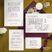 Editorial Style Wedding Invitation, Modern, Bold, Trendy, Statement ...