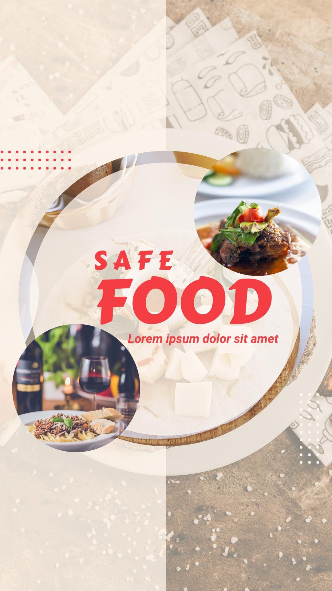 Printable Food Label Template, Editable Food Card Template ,food ...