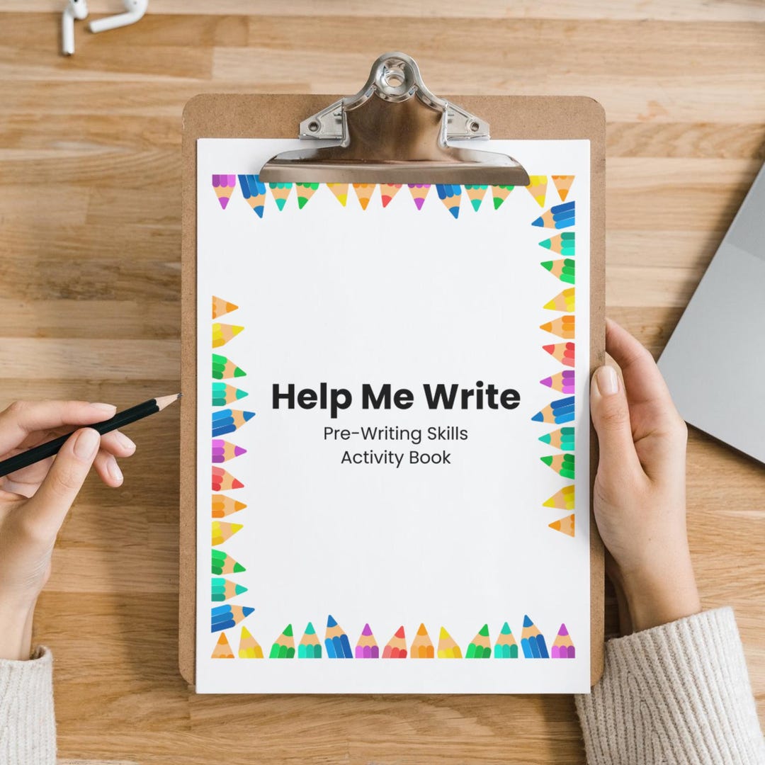 Pre Writing Skill Activity Book for Preschool Instant Digital Download ...