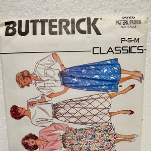 Flared or A-line Skirt Pattern 1986 Butterick 3826 Never Used or Cut ...