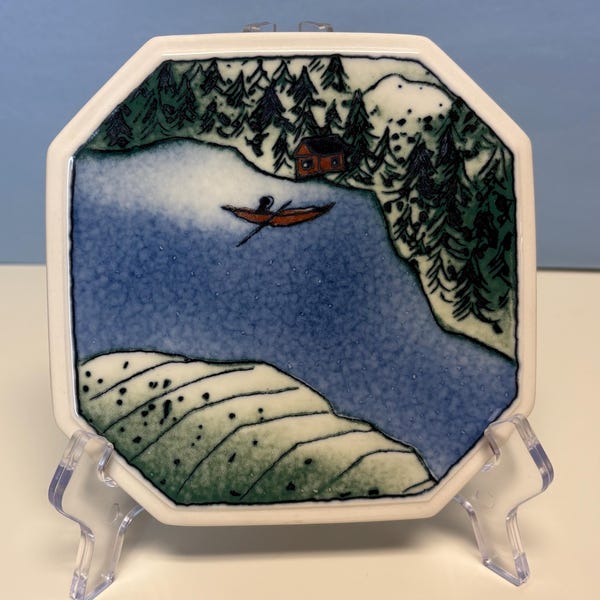 Arabia Finland Blue Plate - Etsy