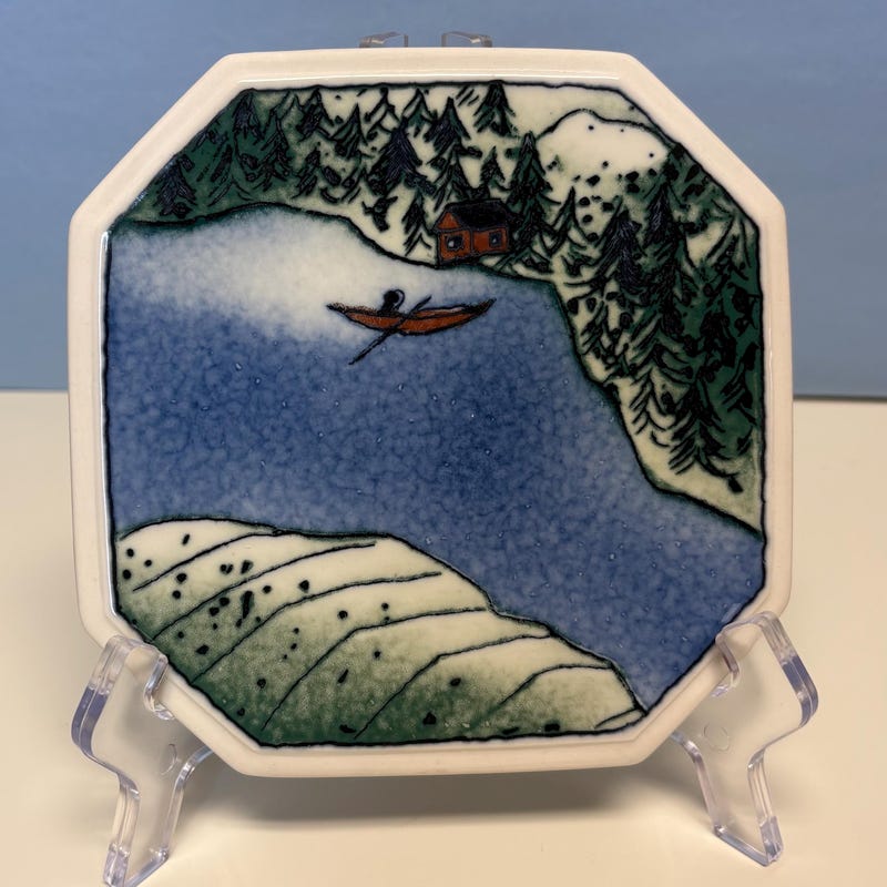 Arabia Finland Blue Plate - Etsy